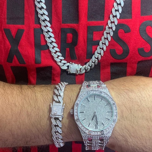 Accessories | Brand New White Gold Plated Watchbraceletchain | Poshmark